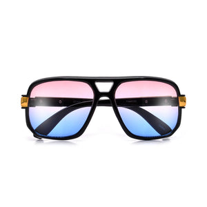Large Square Frame Plastic Flat Top Aviator Sunglasses from $ 5.00